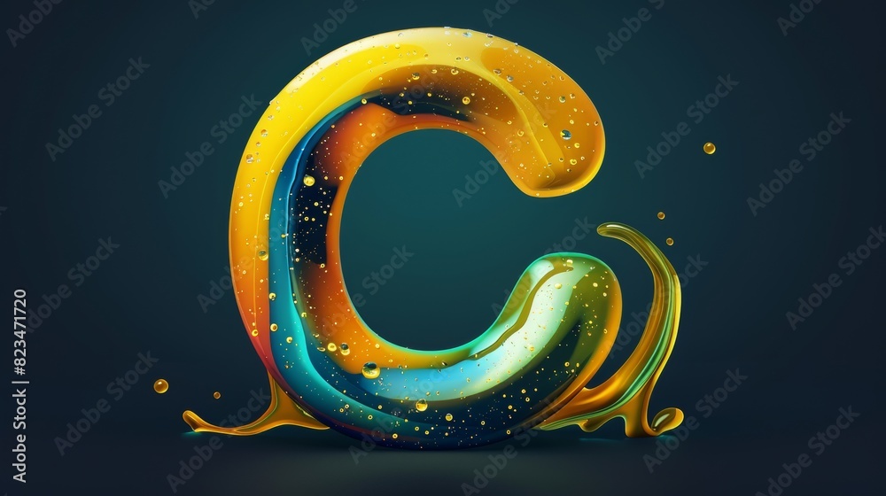 O letter initial with droplet negative space logo design for sports ...