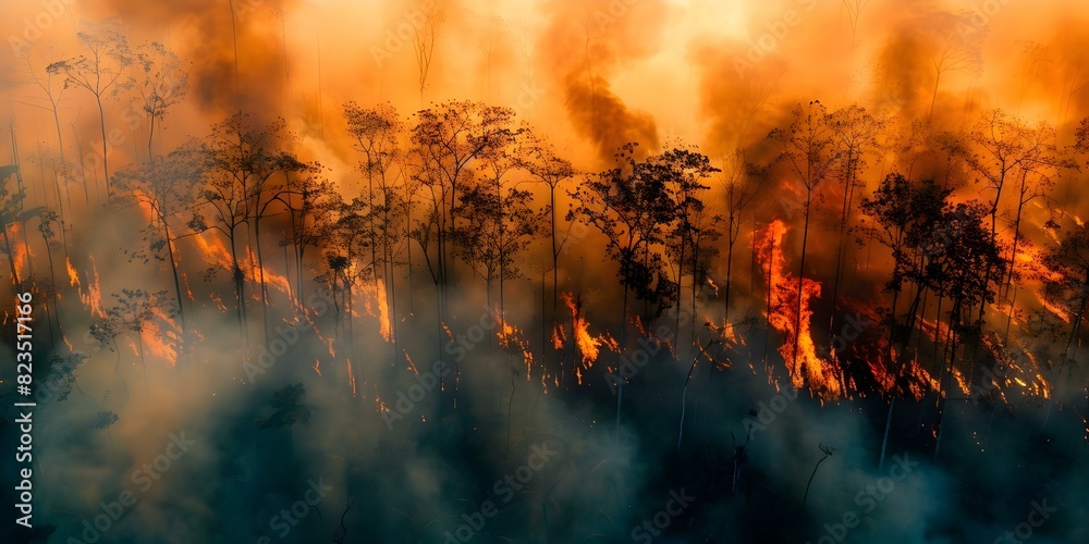 Amazon rainforest fire threatens biodiversity climate change and global ...