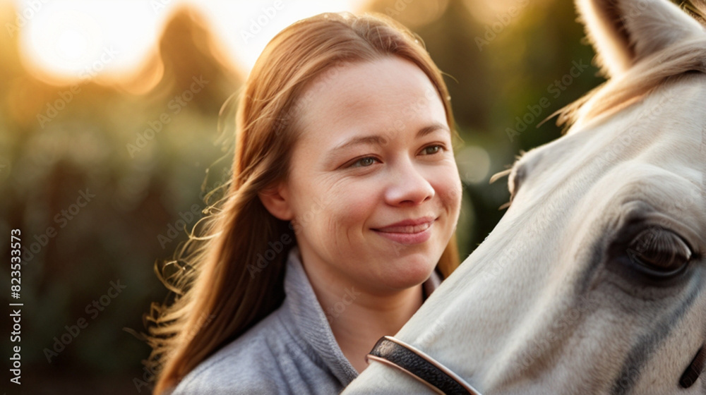Heartwarming bond between young woman with Down syndrome and horse ...