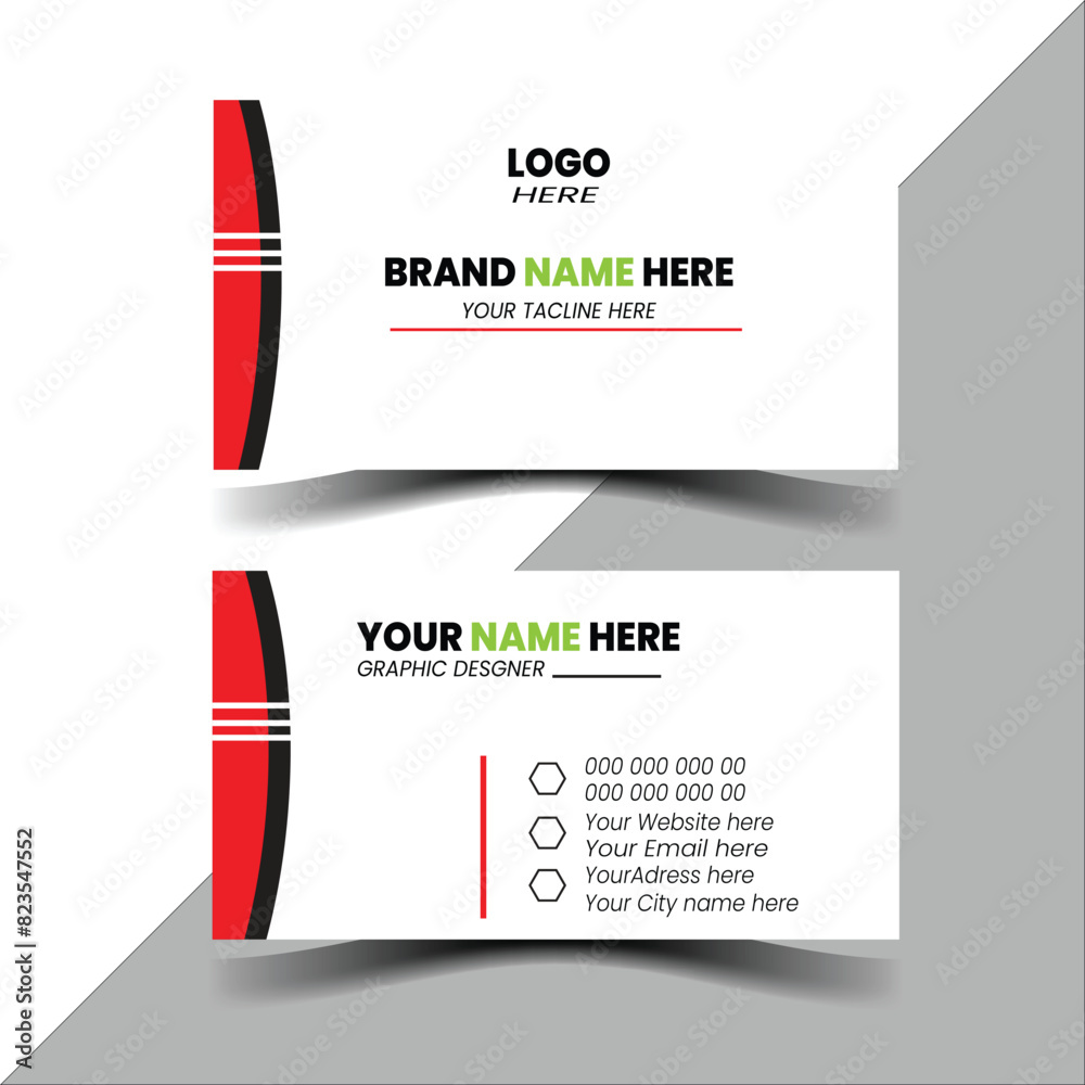 Simple Morden Creative and professional businesscard templete Clean and ...