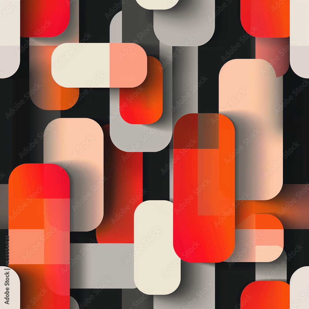 plik wektorowy, kwadrat, projekt, ilustracja, deseń, barwa, barwnie ...