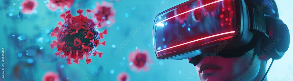3D rendering of the concept that medical technology is used to monitor ...