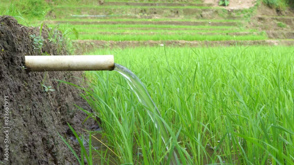 Irrigation of rice fields using pump wells with the technique of ...