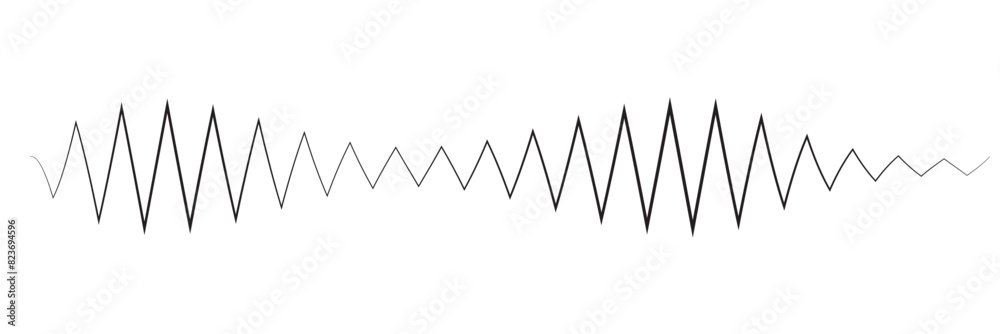 Podcast sound waves set. Waveform pattern for music player, podcast ...