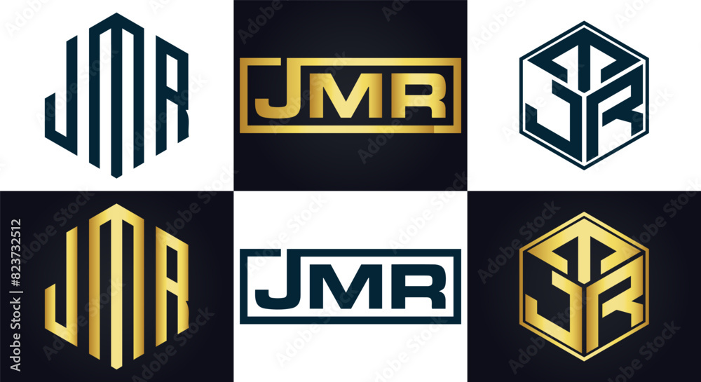 JMR logo. J M R design. White JMR letter. JMR, J M R letter logo design ...