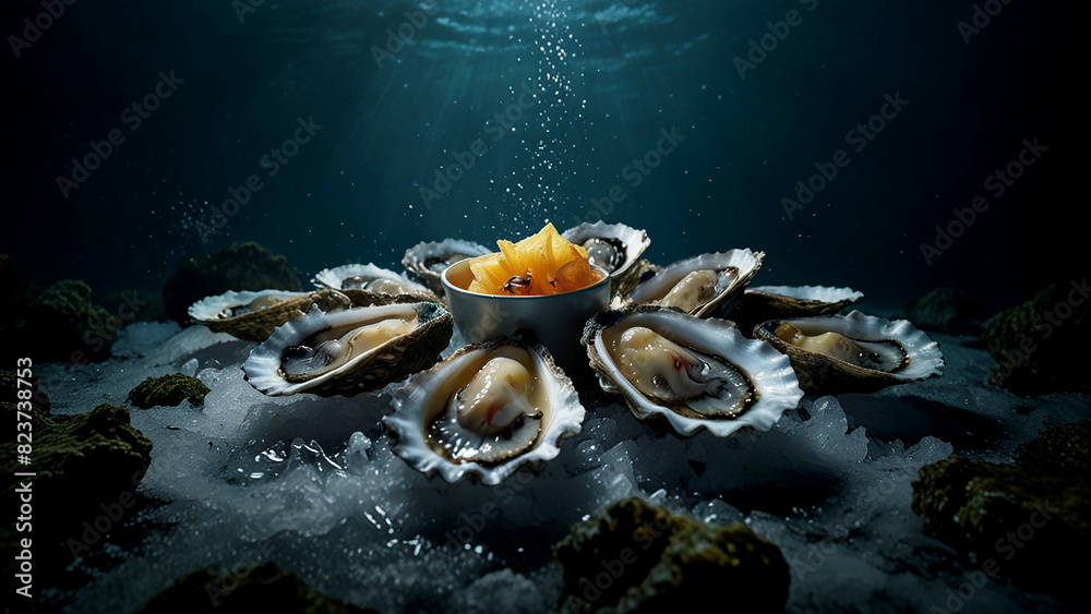 Oysters and Mollusks/ Nature’s Culinary Gems/ Dive into the underwater ...