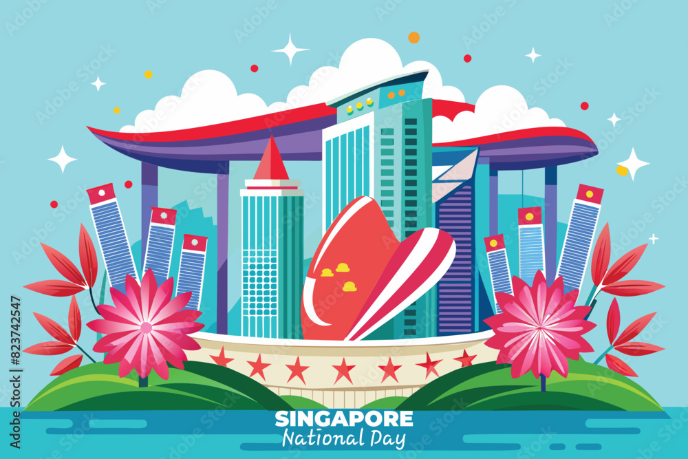 Celebrate Singapore National Day with Stunning Flag Vectors: Artistic ...