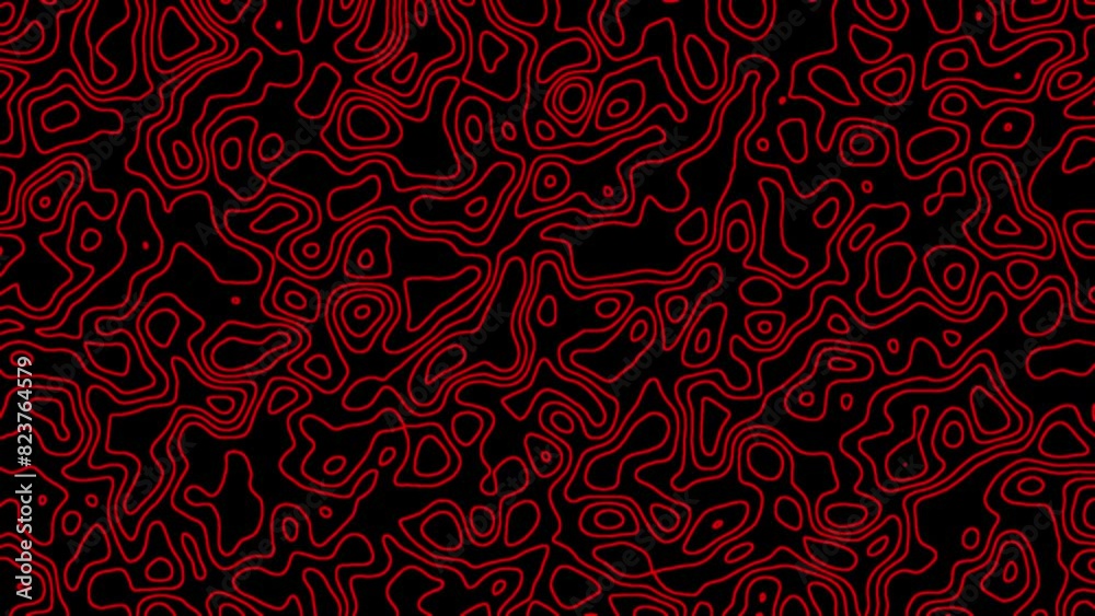 Abstract topographic contour map abstract tech motion graphic design ...