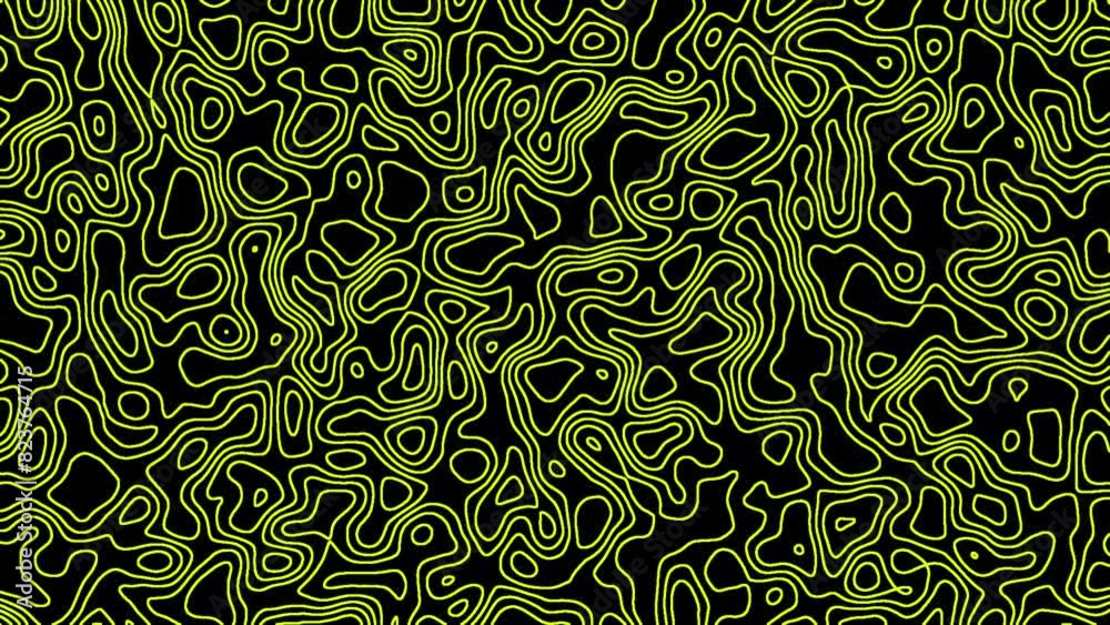 Abstract topographic contour map abstract tech motion graphic design ...