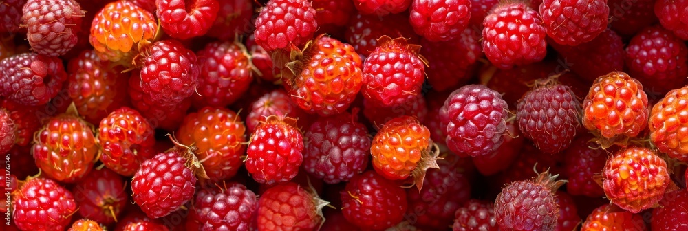 Salmonberry texture background, Rubus spectabilis fruits pattern, many ...