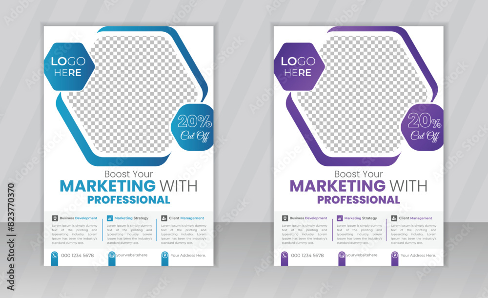 Corporate modern flyer design for business promotion and marketing ...