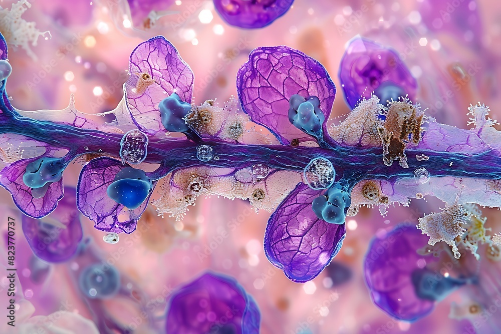 Histology of human lymph node illustrating cortex medulla and lymphatic ...