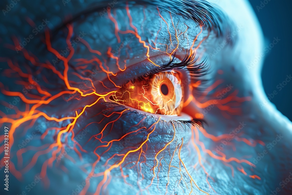 Ophthalmology diagram of effects of macular degeneration showing ...