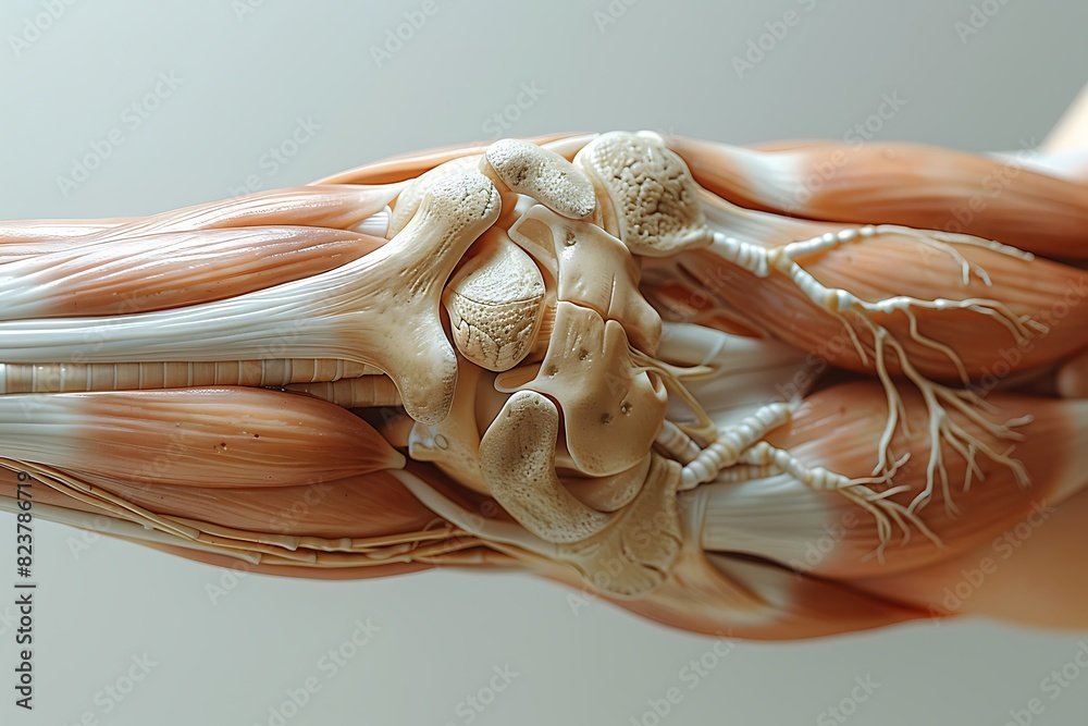 Orthopedics image of anatomy of the elbow joint showing bones ligaments ...