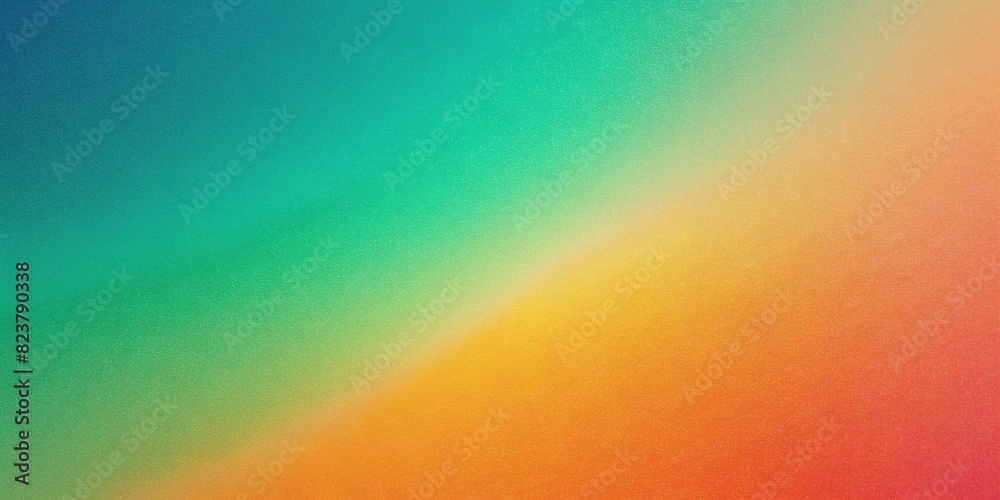 Abstract gradient background with orange, teal, green, and pink colors ...