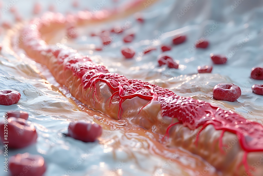 Pathology diagram of myocardial infarction illustrating damaged heart ...