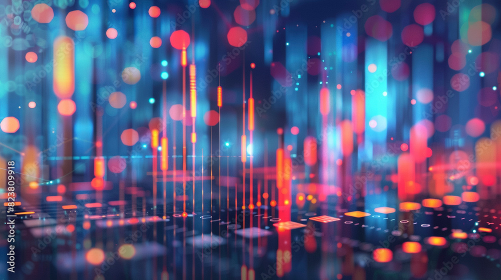 Data Visualization of Market Prices and Stock Trends Stock Illustration ...