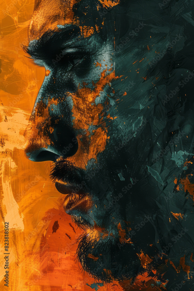 Artistic rendering of applying base colors to the digital drawing ...