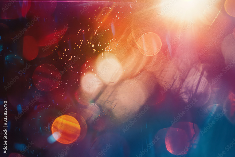 An abstract depiction of a lens flare, with the contributing lens ...