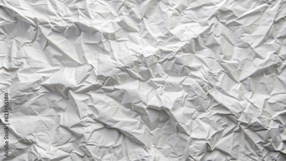 The wet crumpled white paper texture for the header backdrop. Stock ...