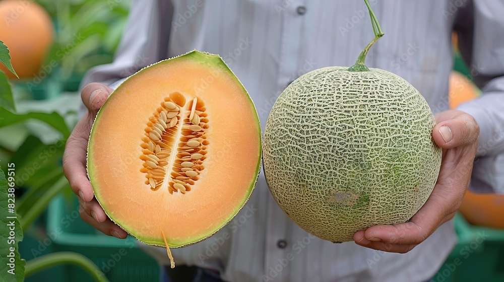Yubari King Melon. Grown in Japan, the Yubari King Melon is a highly ...