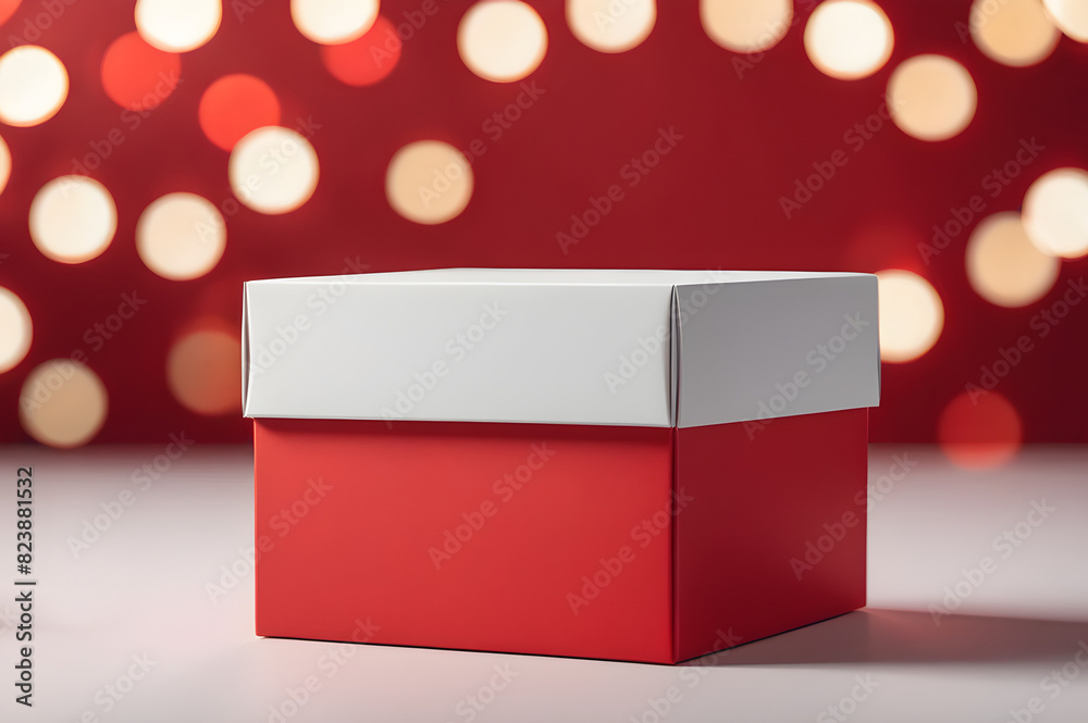 Holiday Mockup Red Box Template: Unveil the festive spirit with this ...