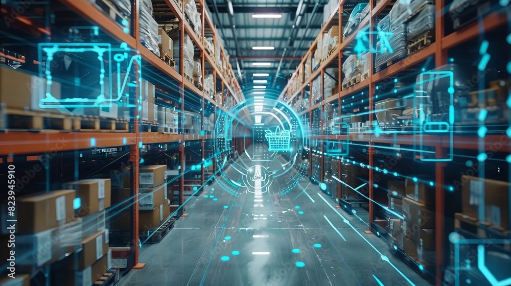 IoT-powered brains manage a smart warehouse, optimizing efficiency with ...