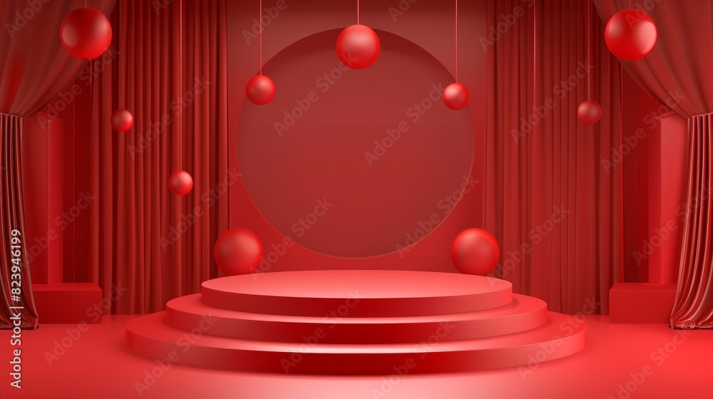 Victory platform marked with percentages Stock Illustration | Adobe Stock