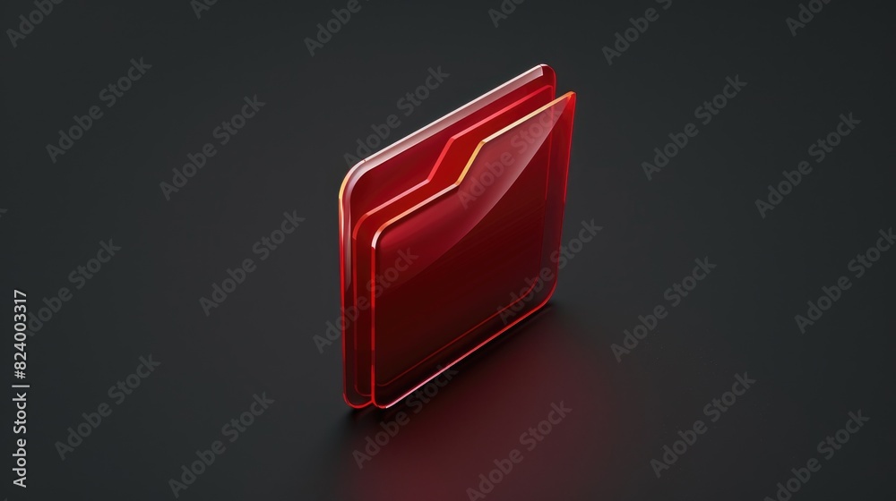 Red Code Folder Icon for Operating System Folder Icons Stock ...