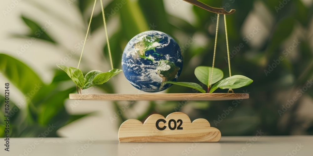 Balancing Act of Carbon Emissions: An Artistic Representation of CO2 ...