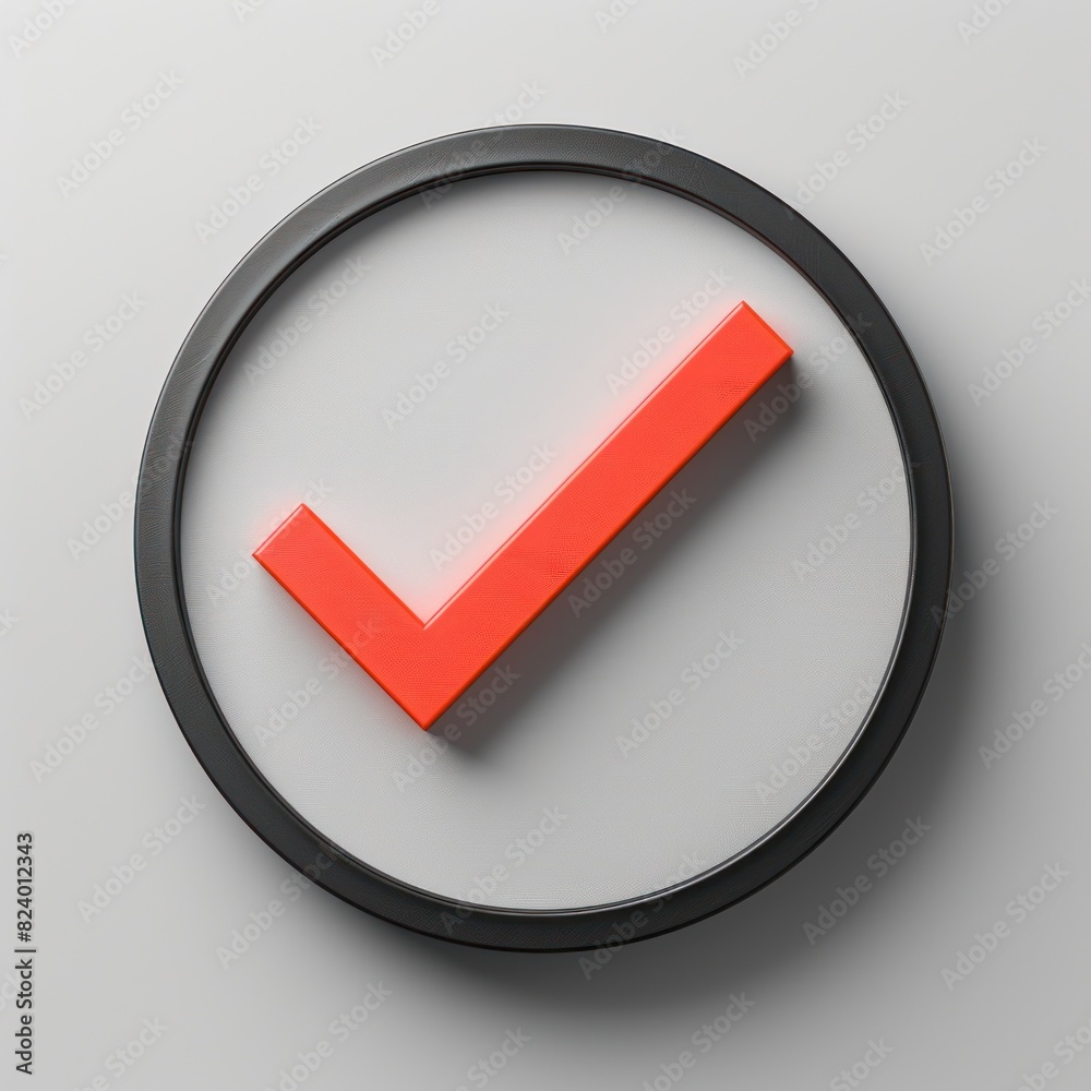 A magnifying glass with a check mark symbol on it, indicating ...