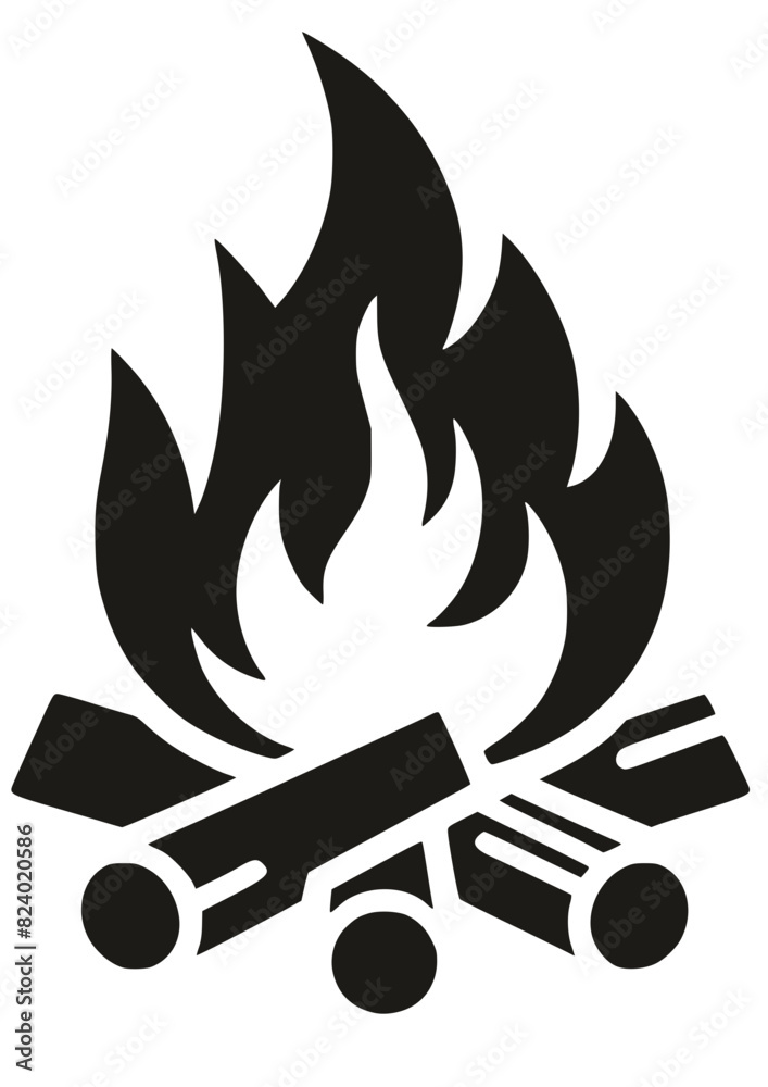 Bonfire SVG, Camping SVG, Flame SVG, Mountains SVG, Fire SVG, Bonfire ...