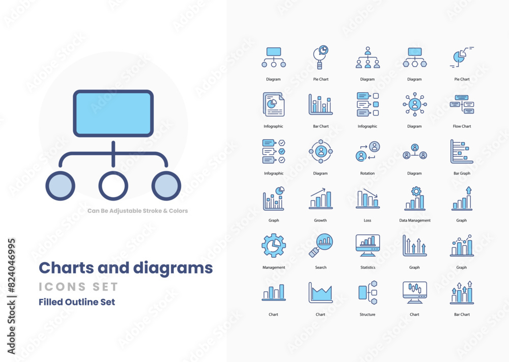 Fototapeta mapa świata dla dzieci chart and diagram icons collection ... Fototapeta mapa świata dla dzieci chart and diagram icons collection ...