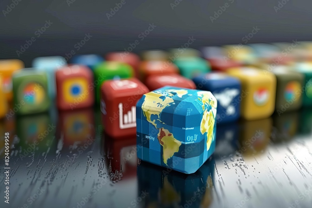 environmental technology concept sustainable development goals sdgs icons and symbols 3d ...