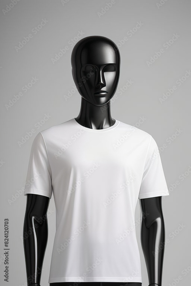 Un maniquí con indumentaria lisa para mockup de marcas de moda y ropa ...