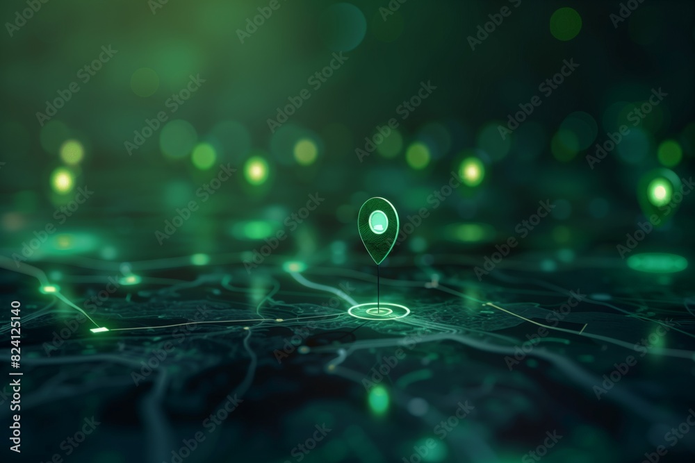 Hyperlocality concept. Geofencing and GPS for targeted location-based ...