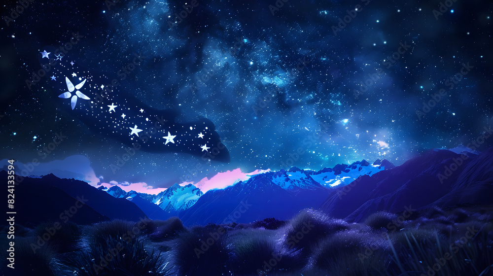 A star cluster called the Pleiades which contains the Matariki star ...