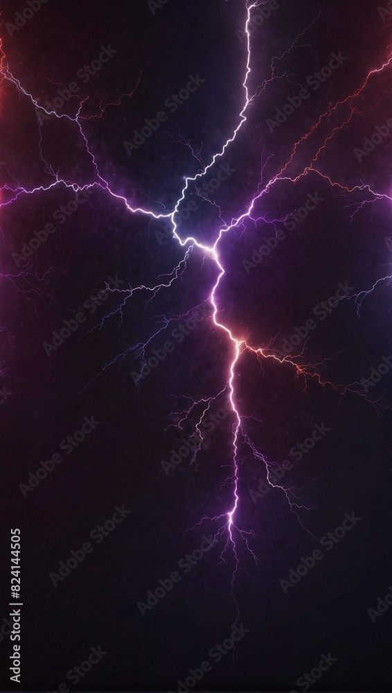 Gradient lightning bolt background wallpaper with neon lights in Red ...
