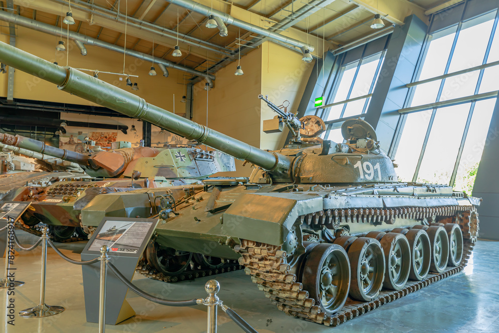 Royal Tank Museum, Amman, Jordan - May 4, 2024: Soviet-era T-72 main ...