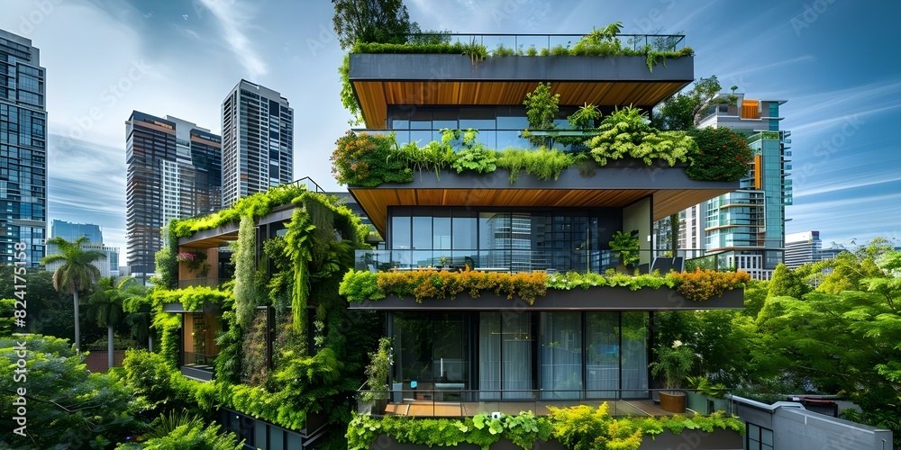 Sustainable Green Architecture and Eco-Friendly Design in a Modern City ...