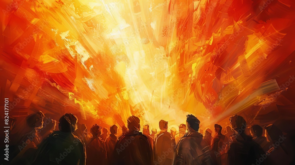 pentecost tongues of fire descending on diverse people unity in the ...