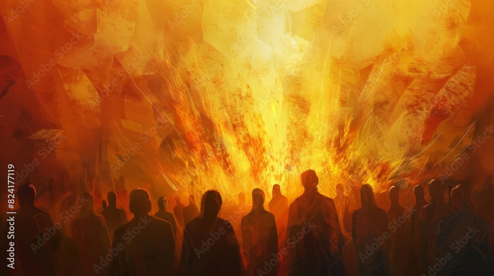 pentecost tongues of fire descending on diverse people unity in the ...