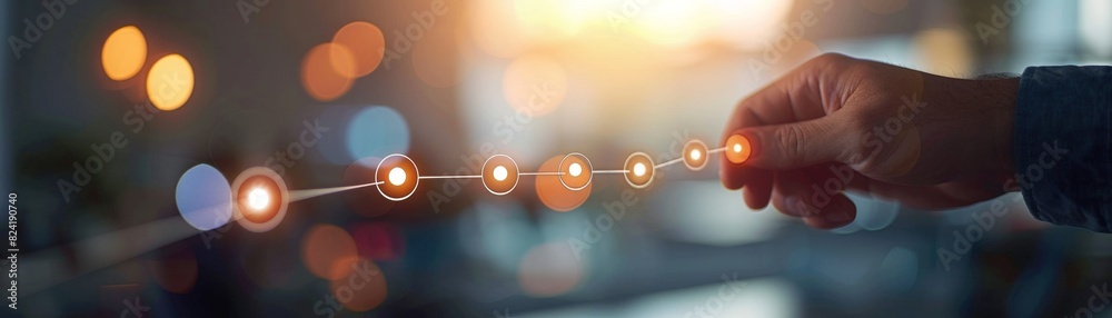 A flowchart or roadmap showing the progression of skill development and ...