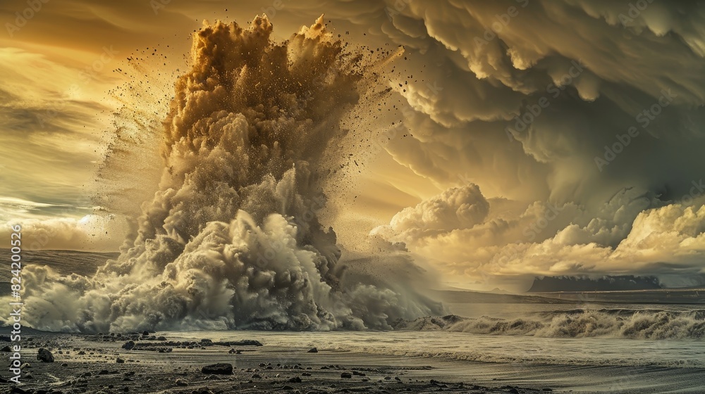 Capturing the raw power of a nuclear explosion, shock waves pulverizing ...