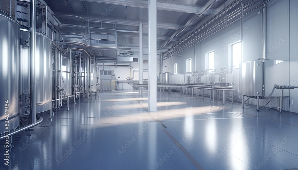 Modern milk factory interior design blends functionality and aesthetics ...