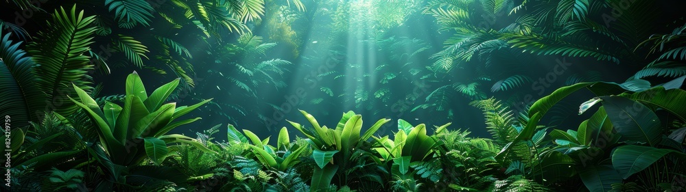 Background Tropical. Amidst the vibrant greenery, the rainforest ...