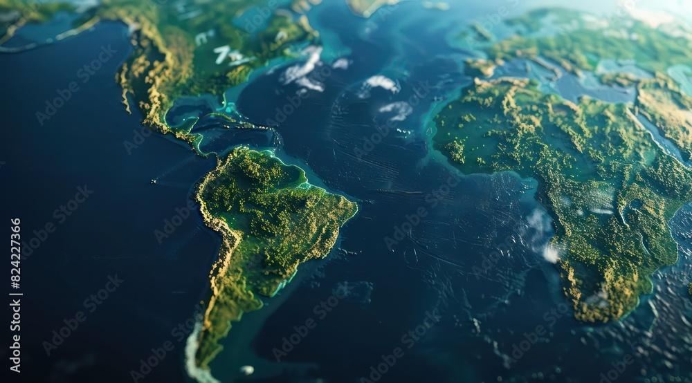 world map wallpaper with realistic details and colors Stock ...