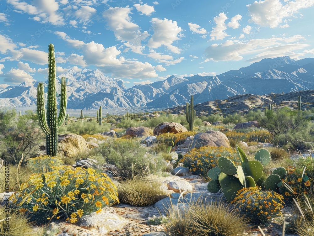 A sprawling desert landscape alive with the sights and sounds of desert ...