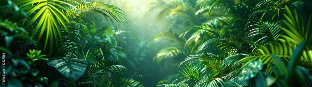 Background Tropical. Within the lush canopy, the rainforest presents a ...