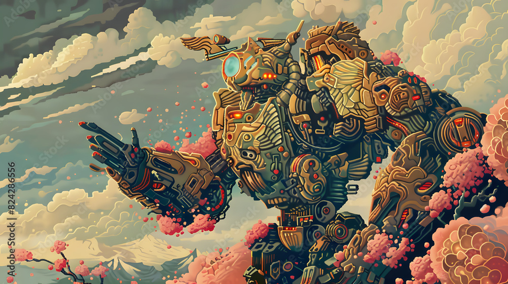 Surrealism: Classic Pixel Art Video Game Character Reimagined with ...